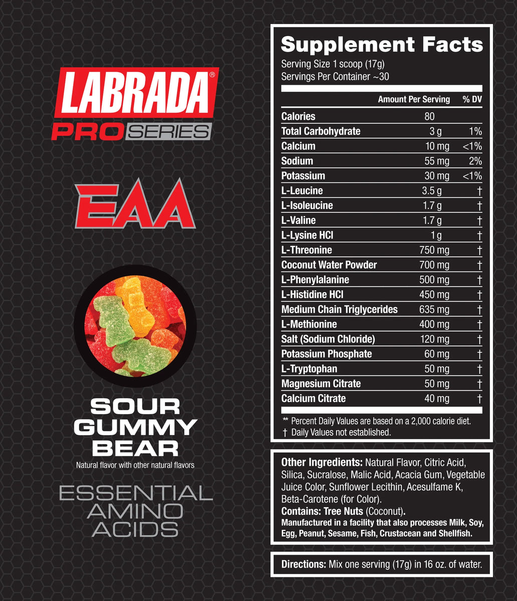 💪EAA amínósýrur Labrada – leanbodyiceland