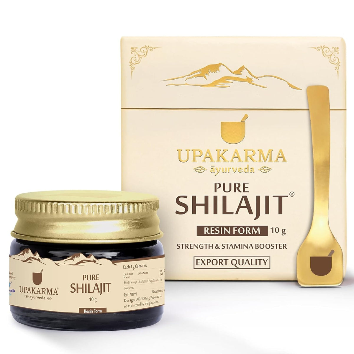 🏔️ Shilajit Resin Form - Kvoða 10g – leanbodyiceland