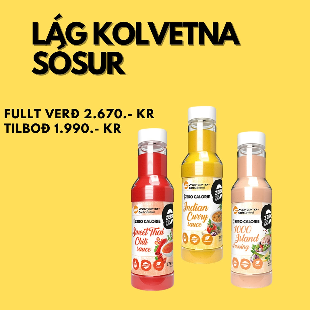 🎉 Lág kolvetna sósur - tilboð – leanbodyiceland