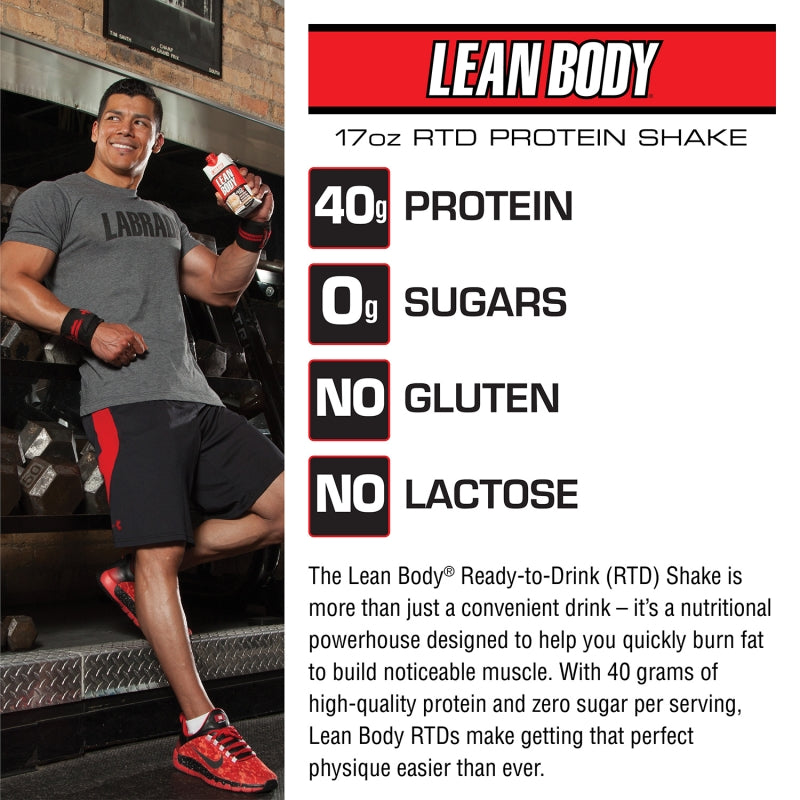 LEAN BODY® Cookies & Cream 500ml - 12. stk – leanbodyiceland